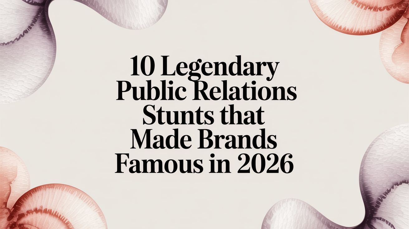 10 Legendary Public Relations Stunts That Made Brands Famous in 2026